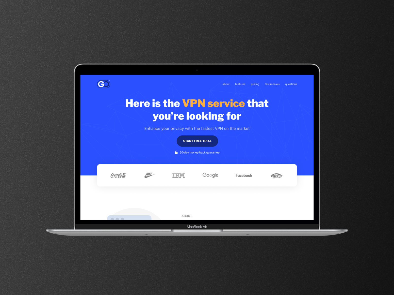 VPN Web Design concept by Julieta Amato on Dribbble