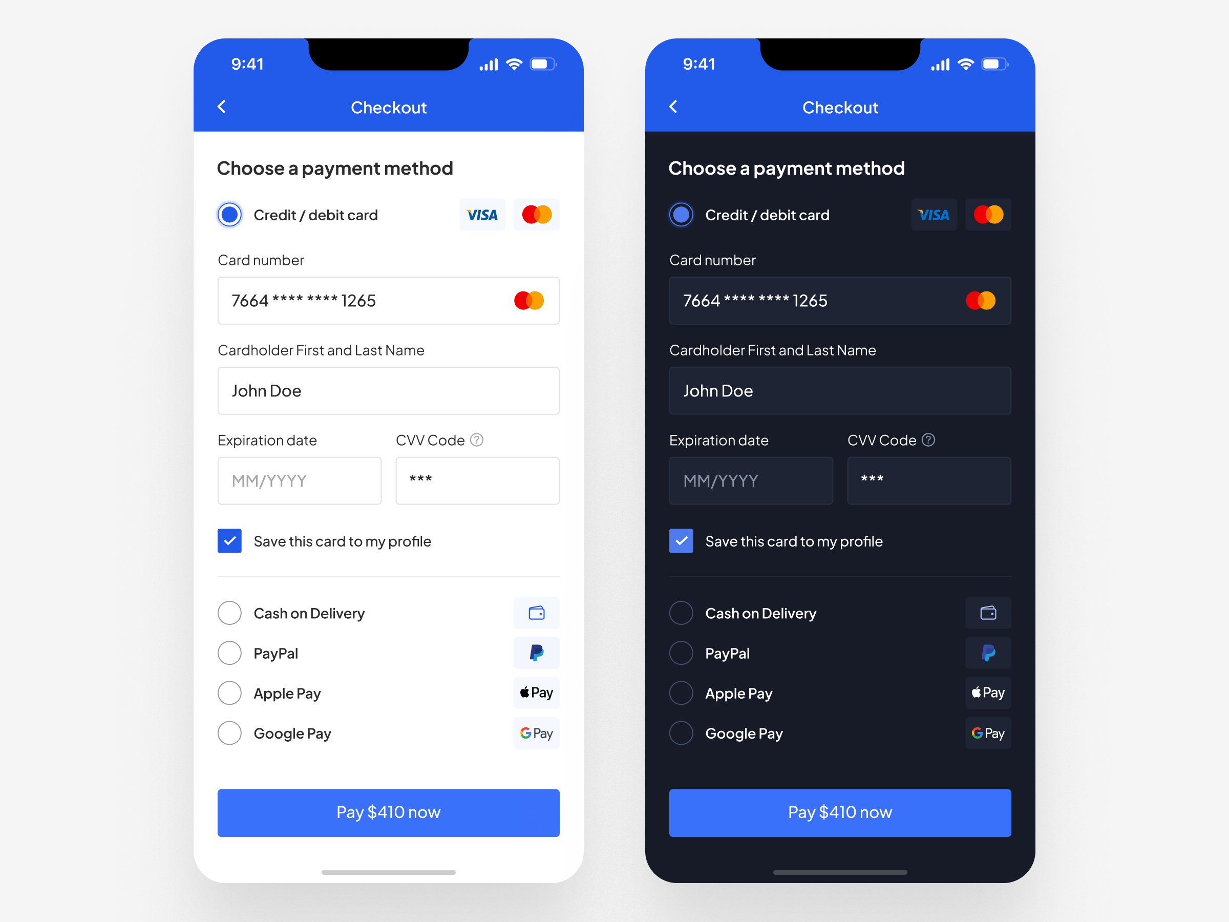 Daily UI #63 - Payment screen by Veronica K on Dribbble