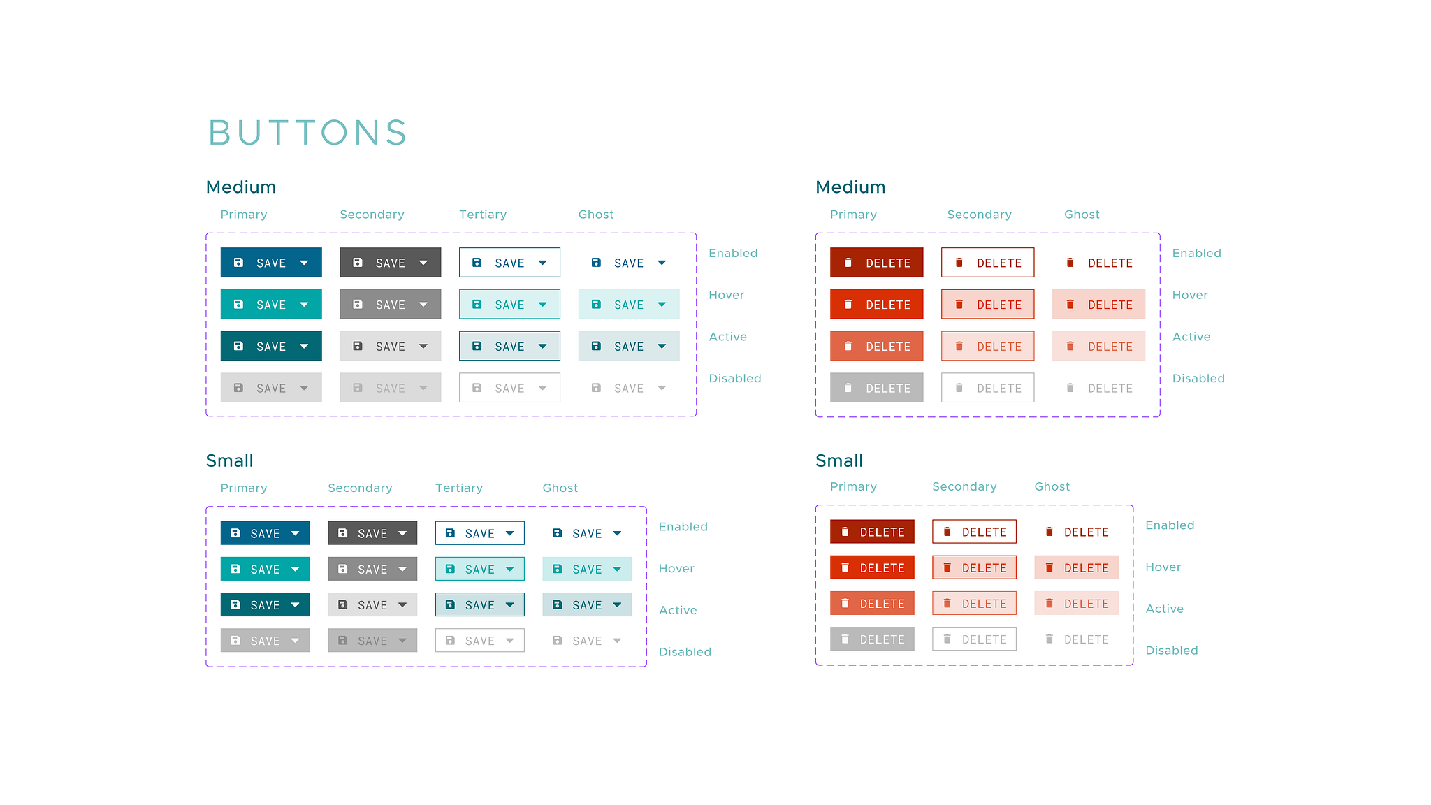 Buttons - UI Component Kit by Duygu Can on Dribbble