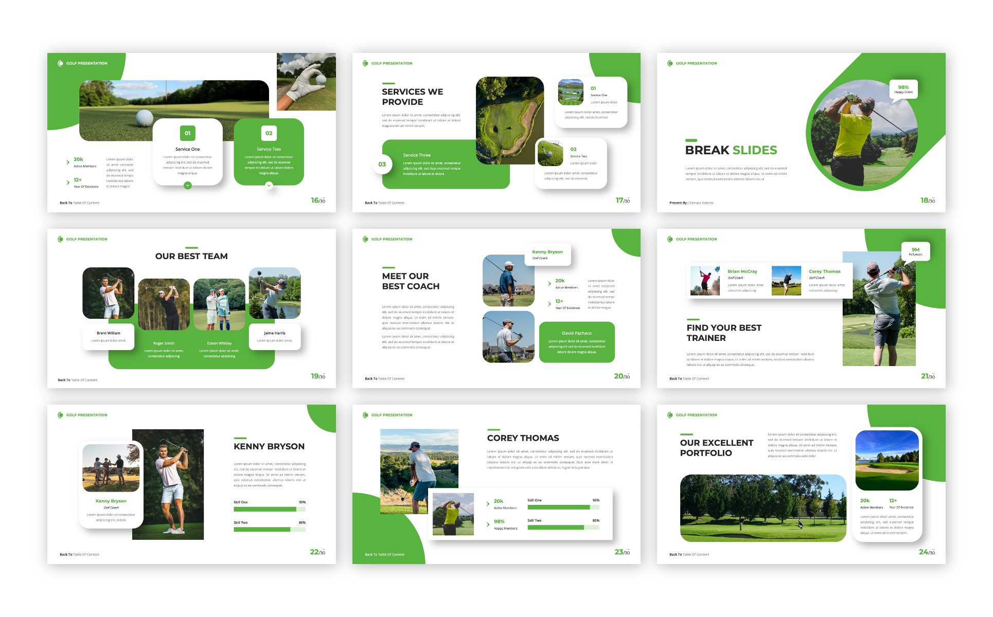 Golf 02 Powerpoint Template Free Golf Related Templates For Google