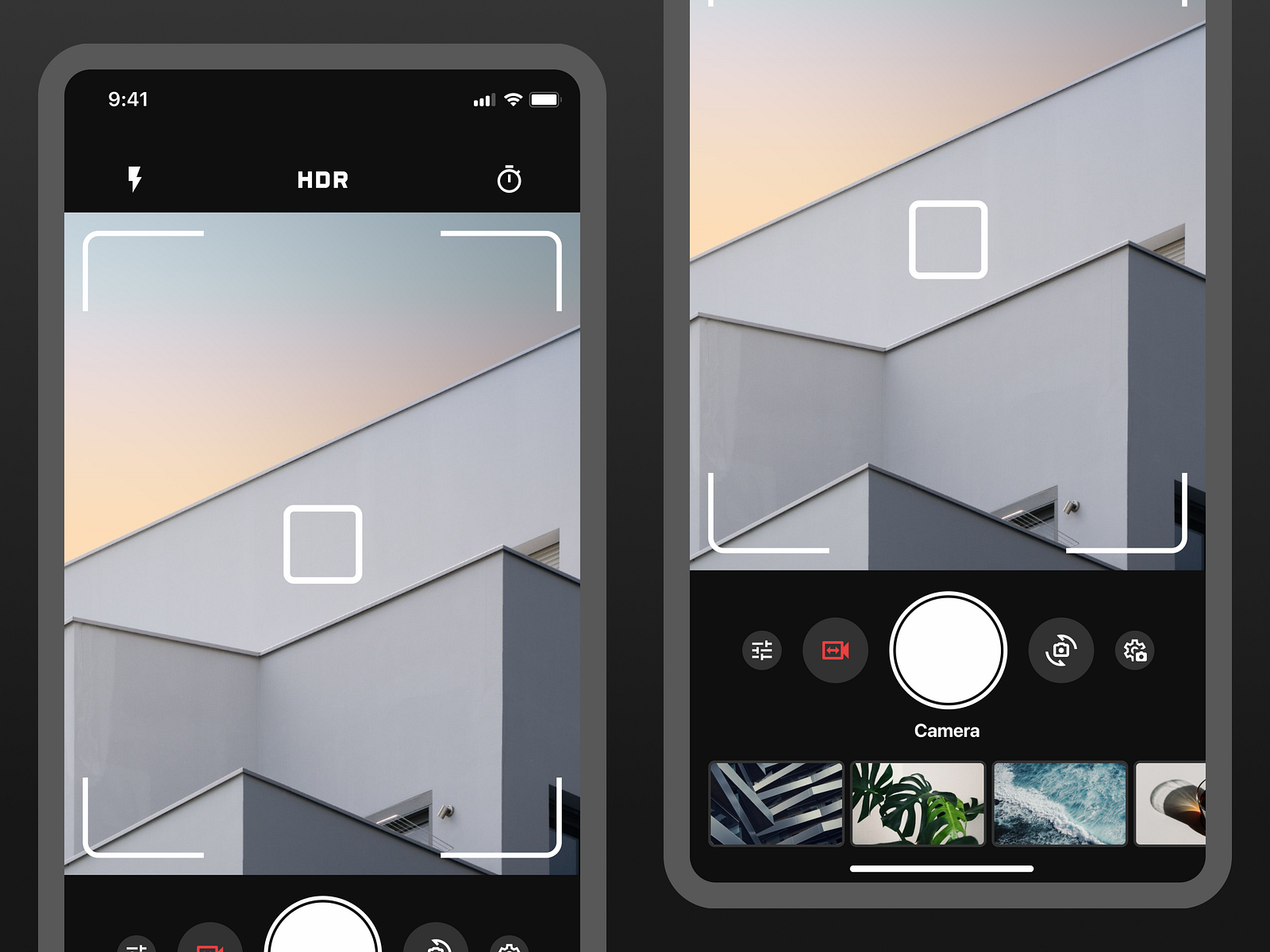 Camera App Interface by Davi Pribadi on Dribbble
