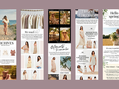 Fashion brand newsletter design by Santa Vinklere on Dribbble