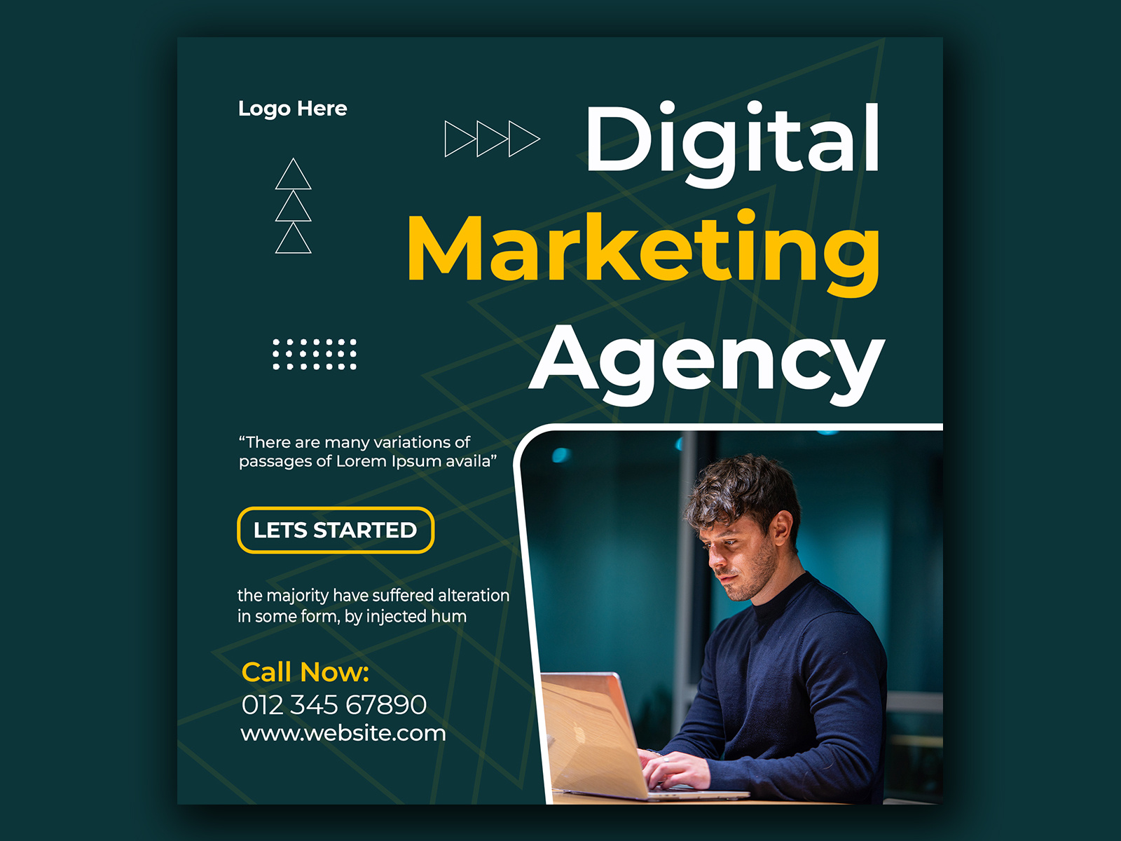 Advertisement social design by Rifat Hossain on Dribbble