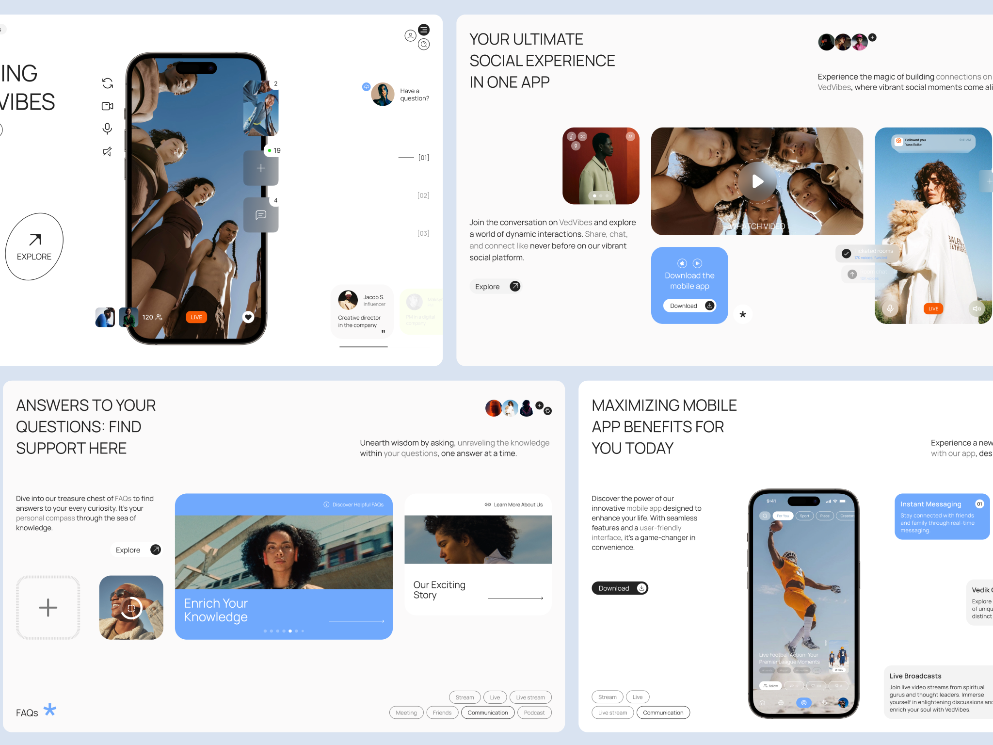 Social Networking Platform by Awsmd on Dribbble