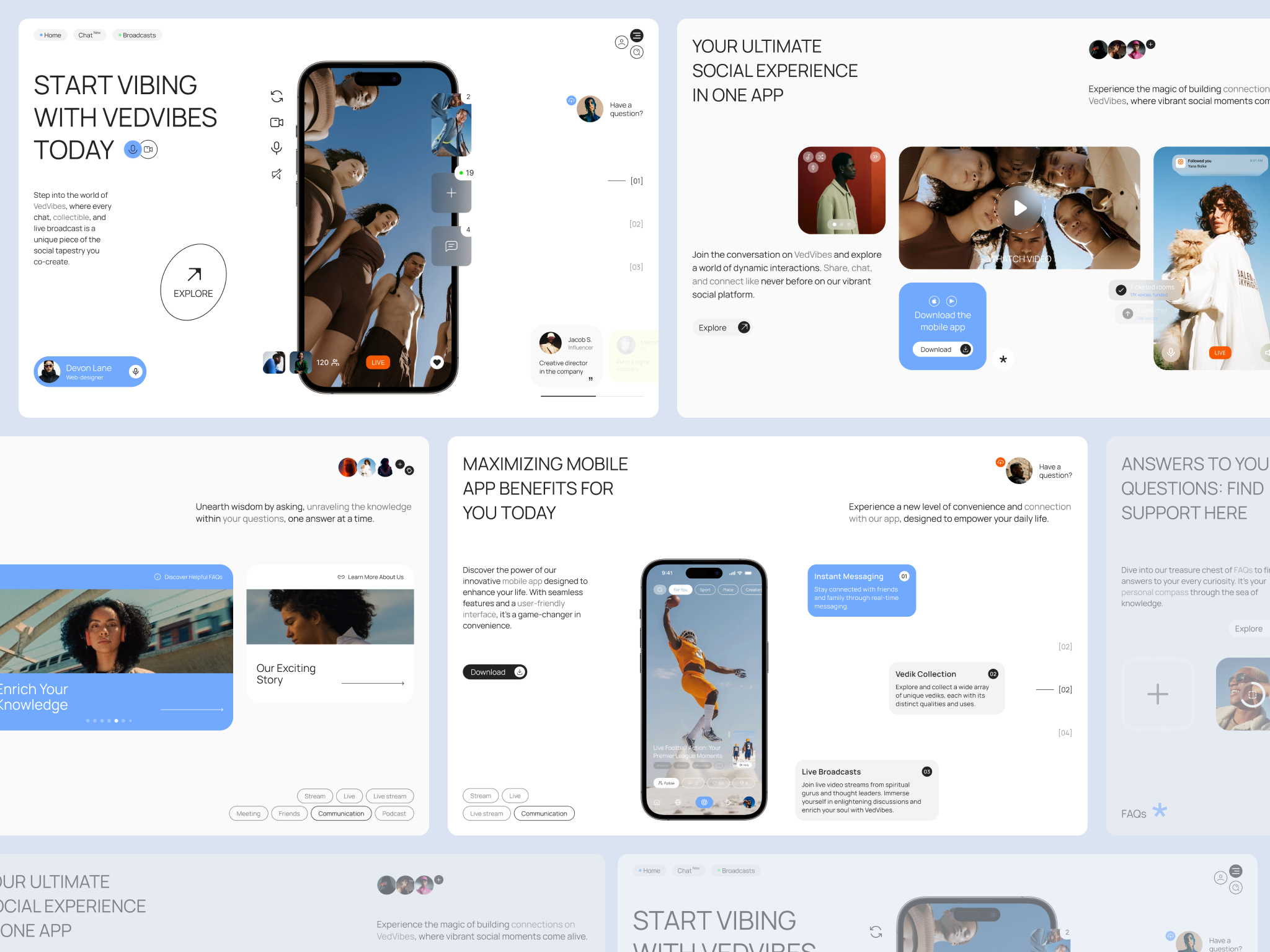 Social Networking Platform by Awsmd on Dribbble
