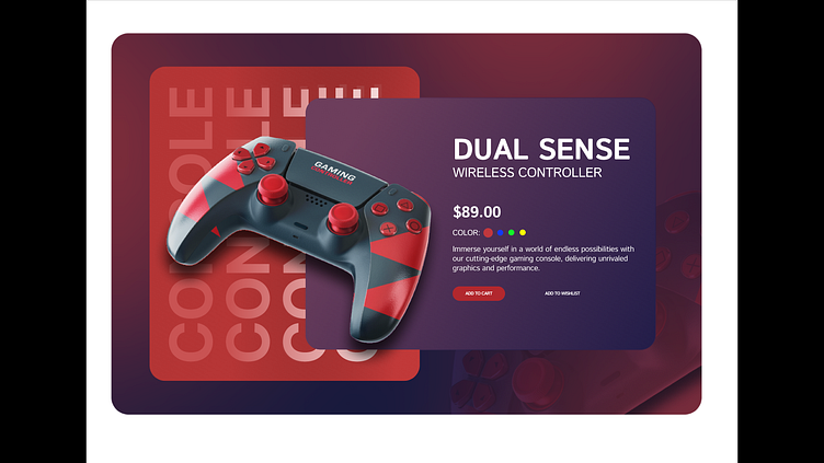 Console UI/UX Design by Prem Kumar on Dribbble