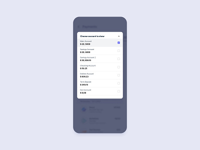 Dropdown list UI by Jaime Velasquez on Dribbble
