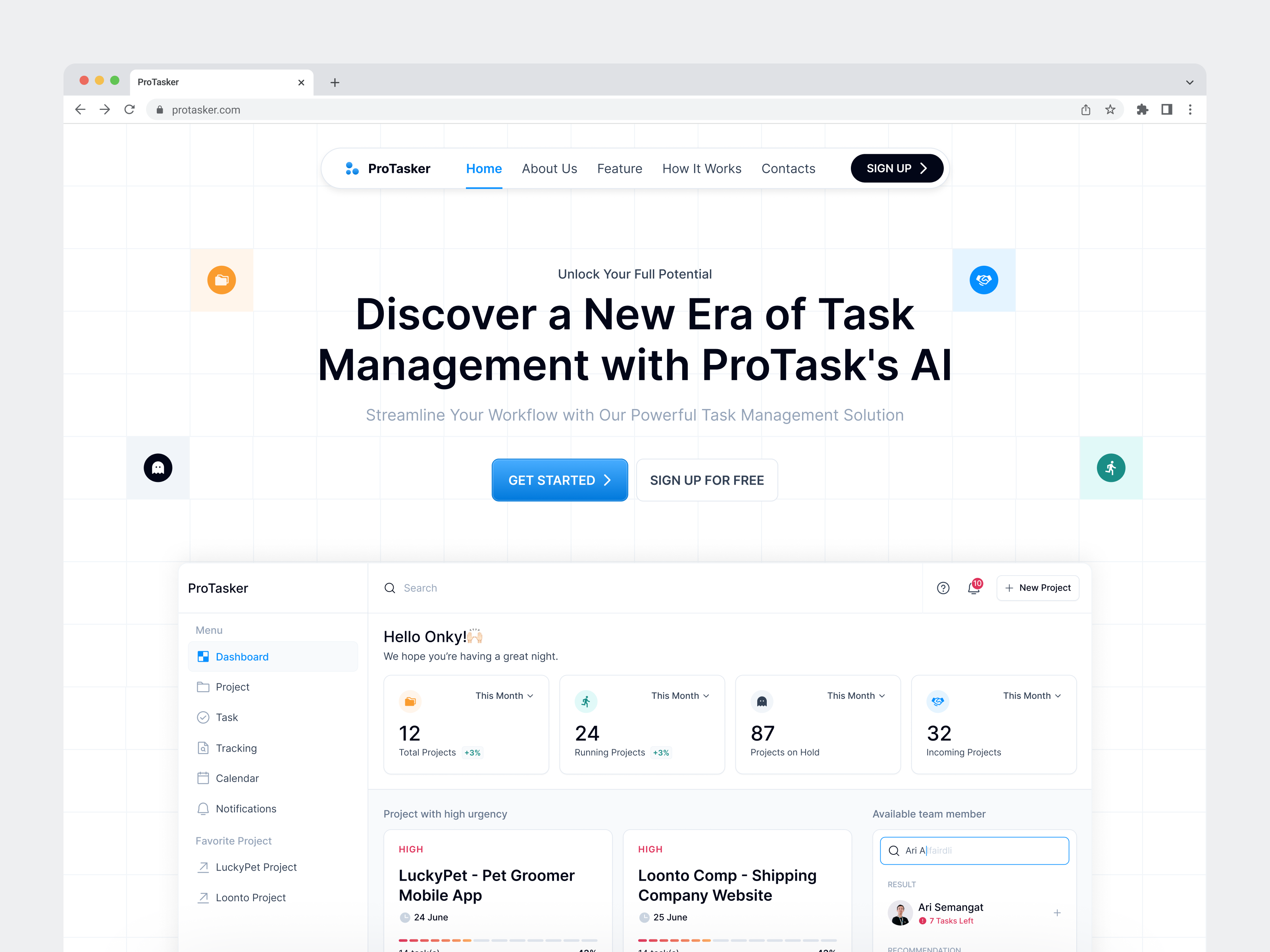 Task Management → SaaS Website by Onky for 10am Studio on Dribbble