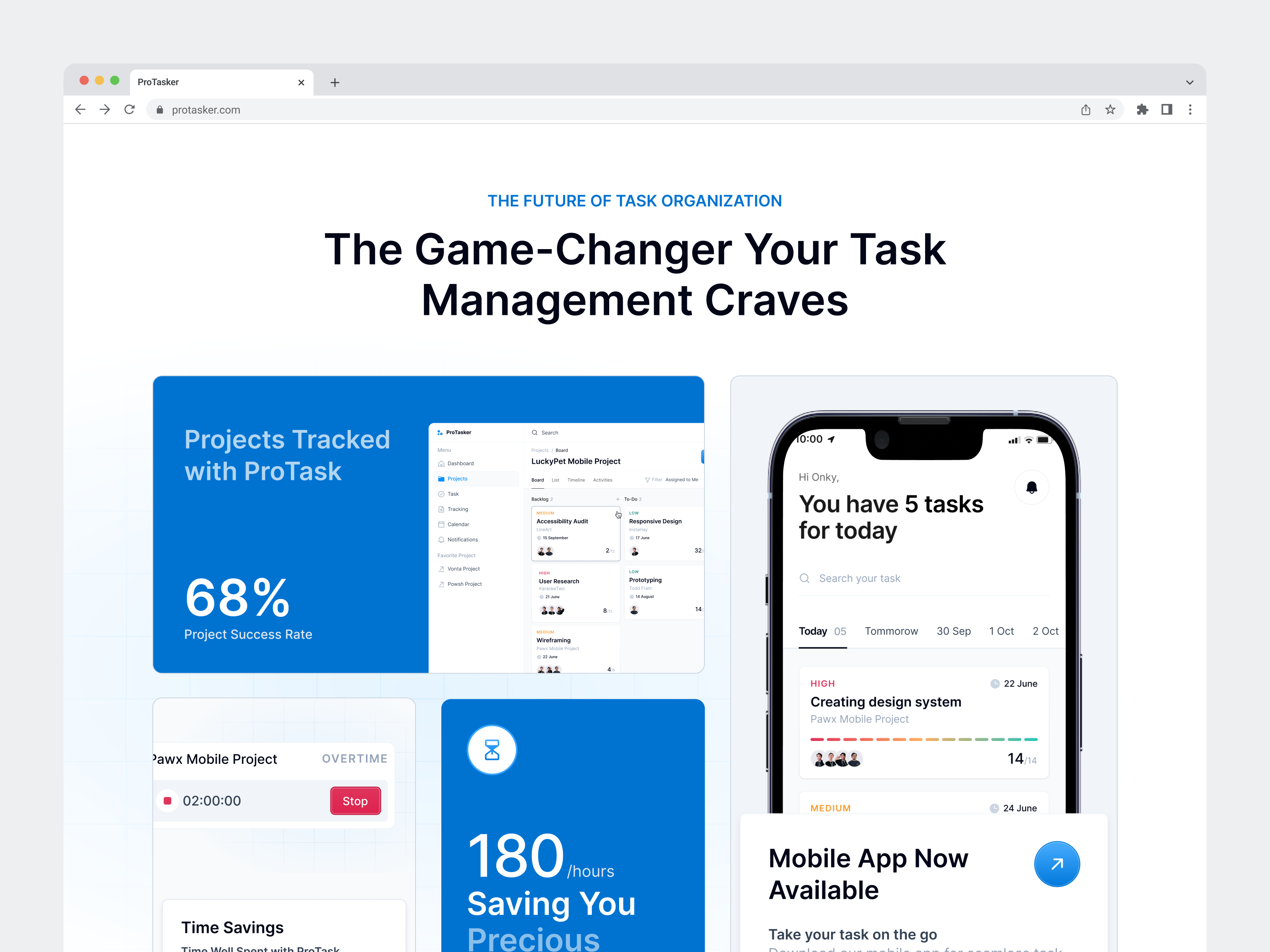 Task Management → SaaS Website by Onky for 10am Studio on Dribbble