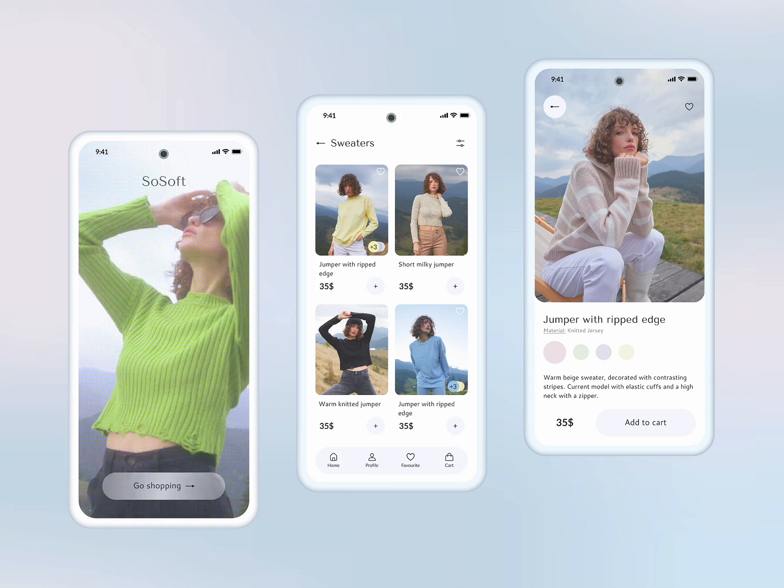 SoSoft - Ecommerce UI /Clothing App by Anastasiia Timoshenko on Dribbble