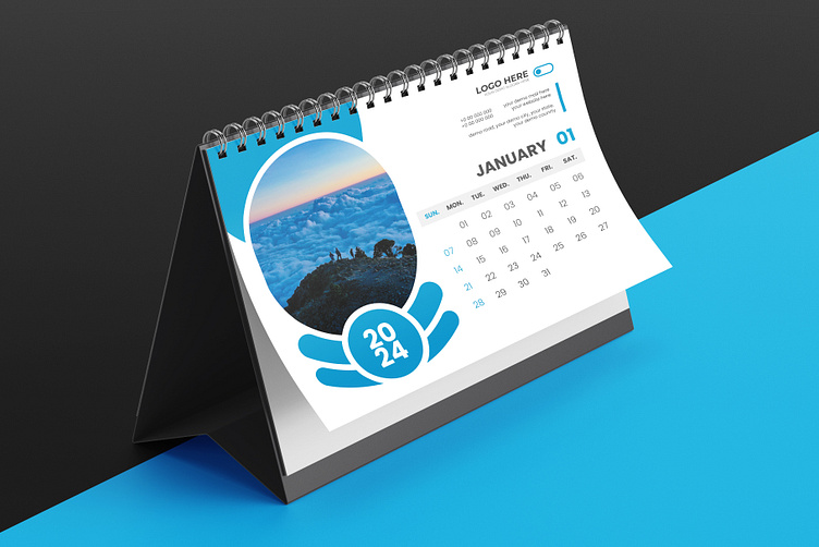 calendar template design by Tanmoy Topu on Dribbble