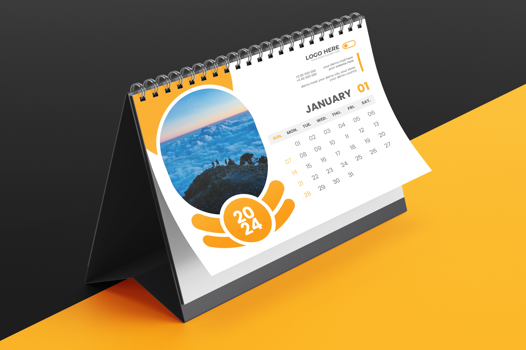 calendar template design by Tanmoy Topu on Dribbble