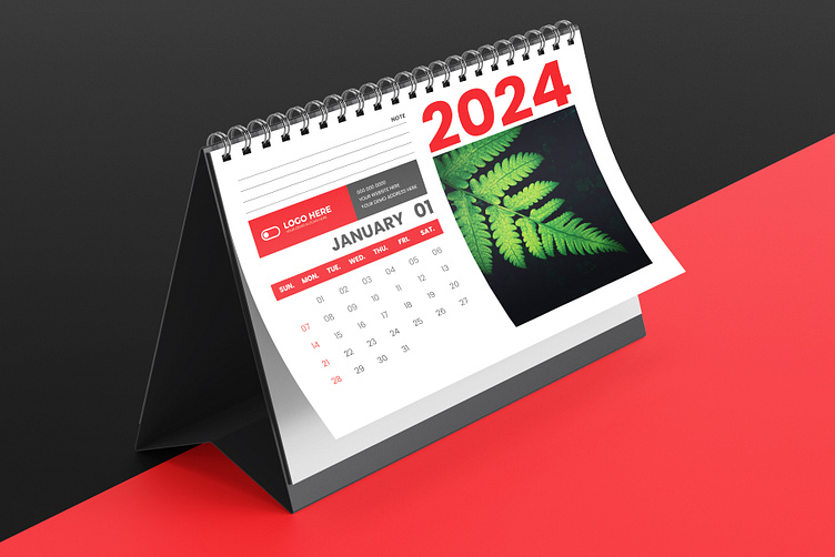calendar template design by Tanmoy Topu on Dribbble