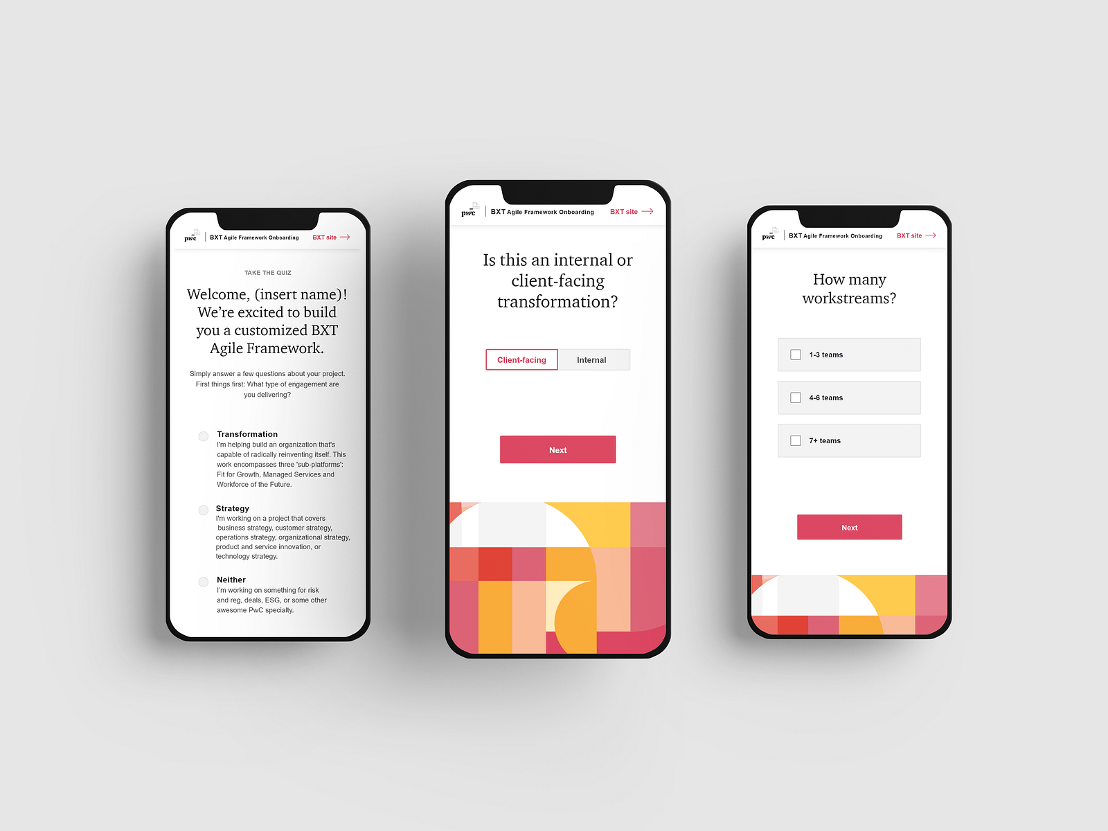 Interactive quiz by April Kobeda on Dribbble