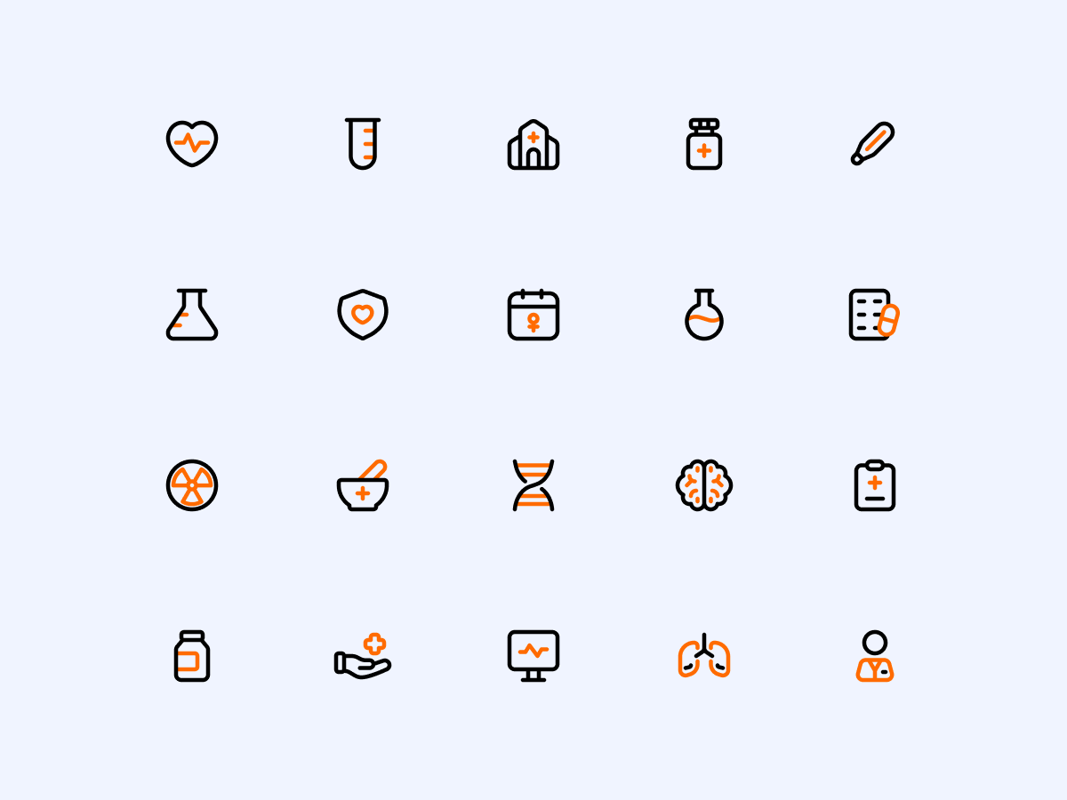 Health Icon Set by Rizky Ramadhana 🌵 on Dribbble