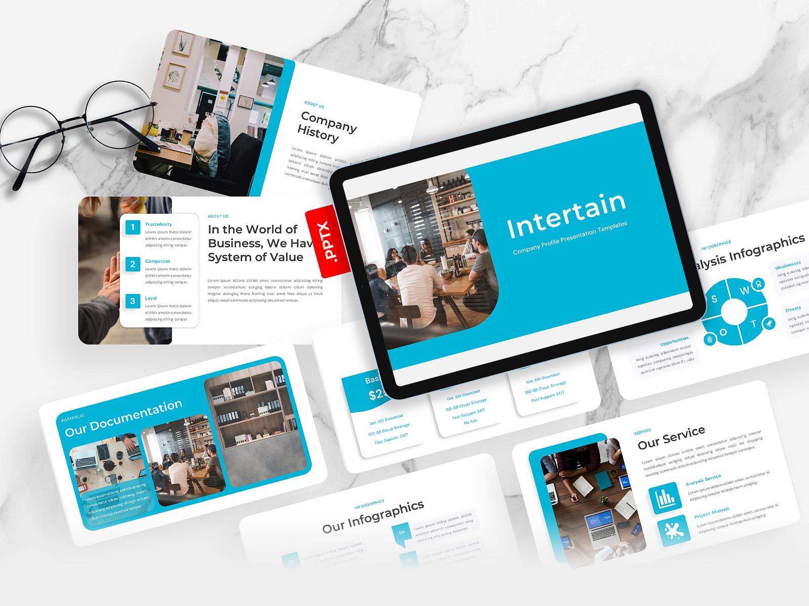 Intertain PowerPoint Template by Ermedia Studio on Dribbble