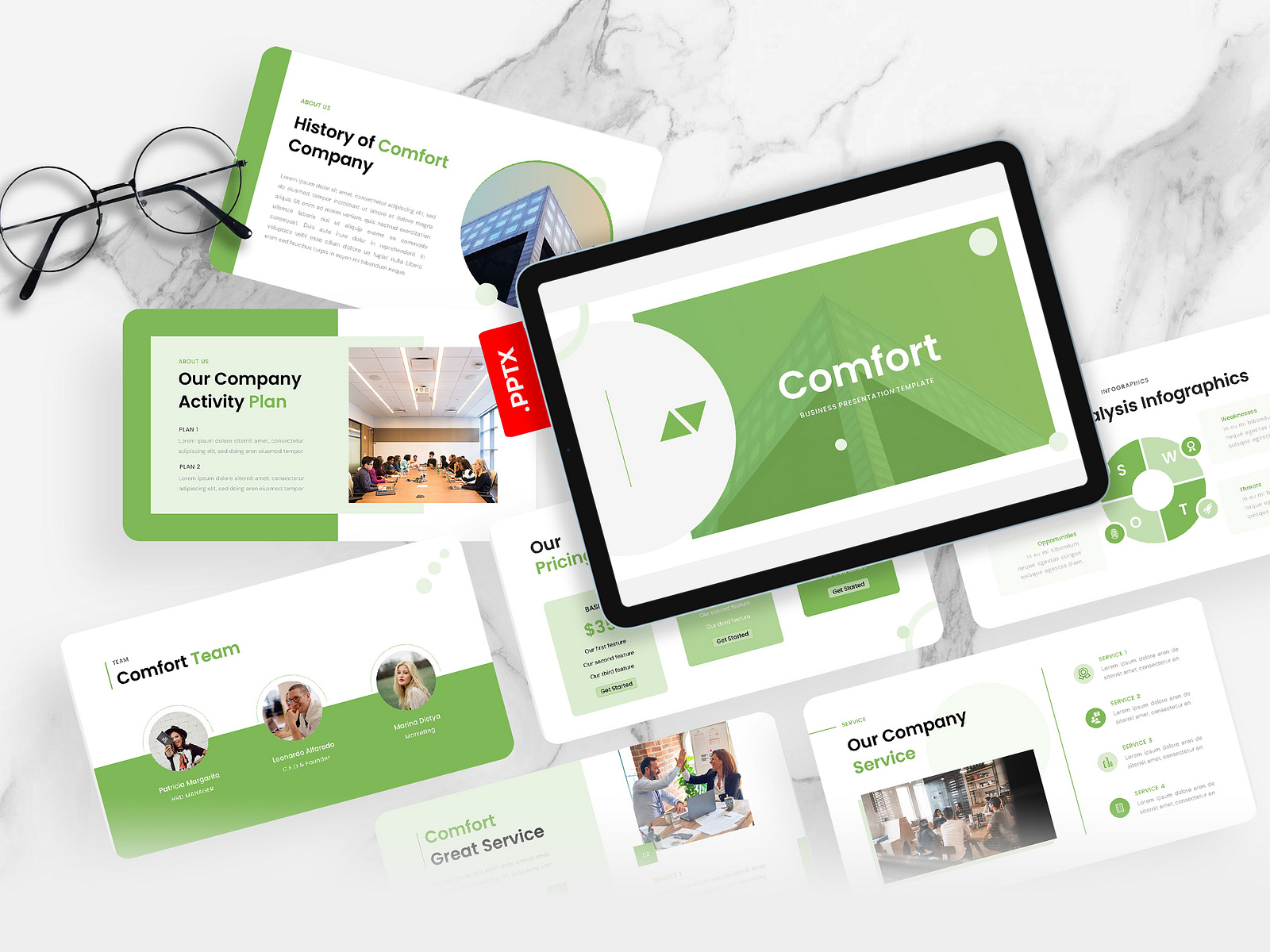 Comfort PowerPoint Template by Ermedia Studio on Dribbble