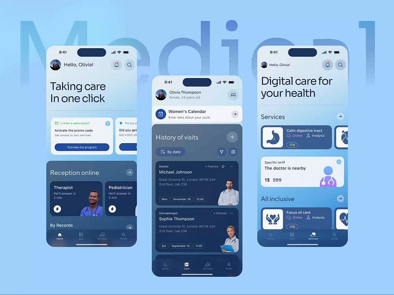 Browse thousands of Medical App images for design inspiration | Dribbble