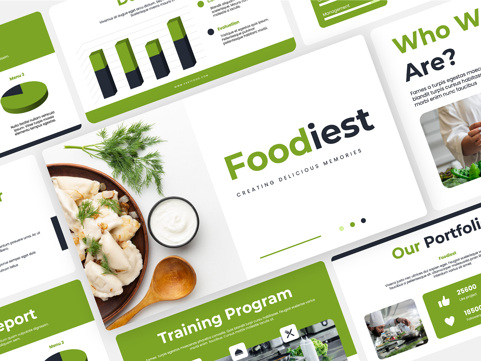 Foodies Presentation Design Template by Kren Studio on Dribbble