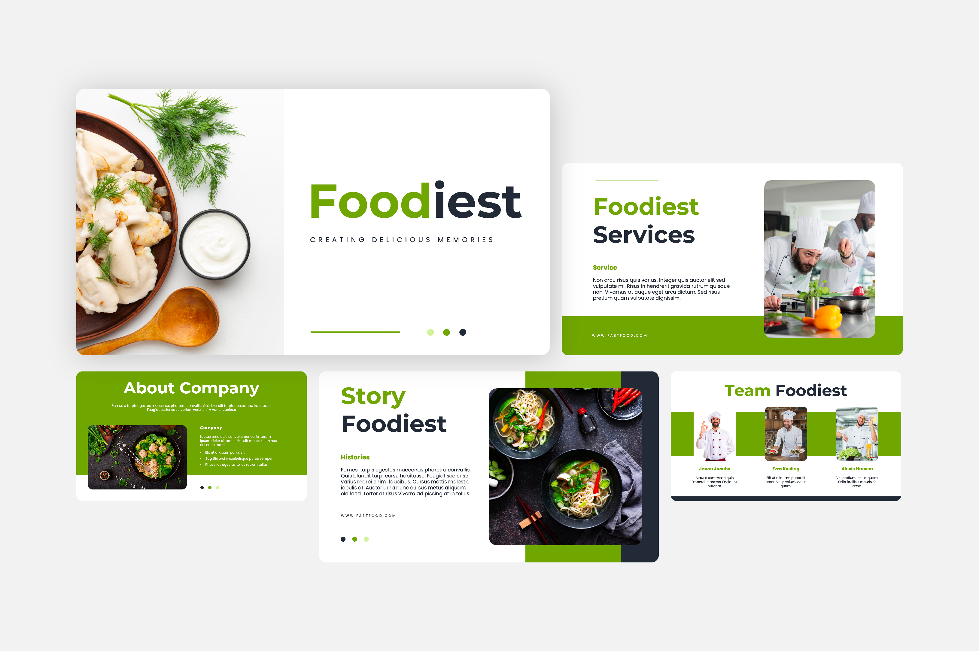 Foodies Presentation Design Template by Kren Studio on Dribbble