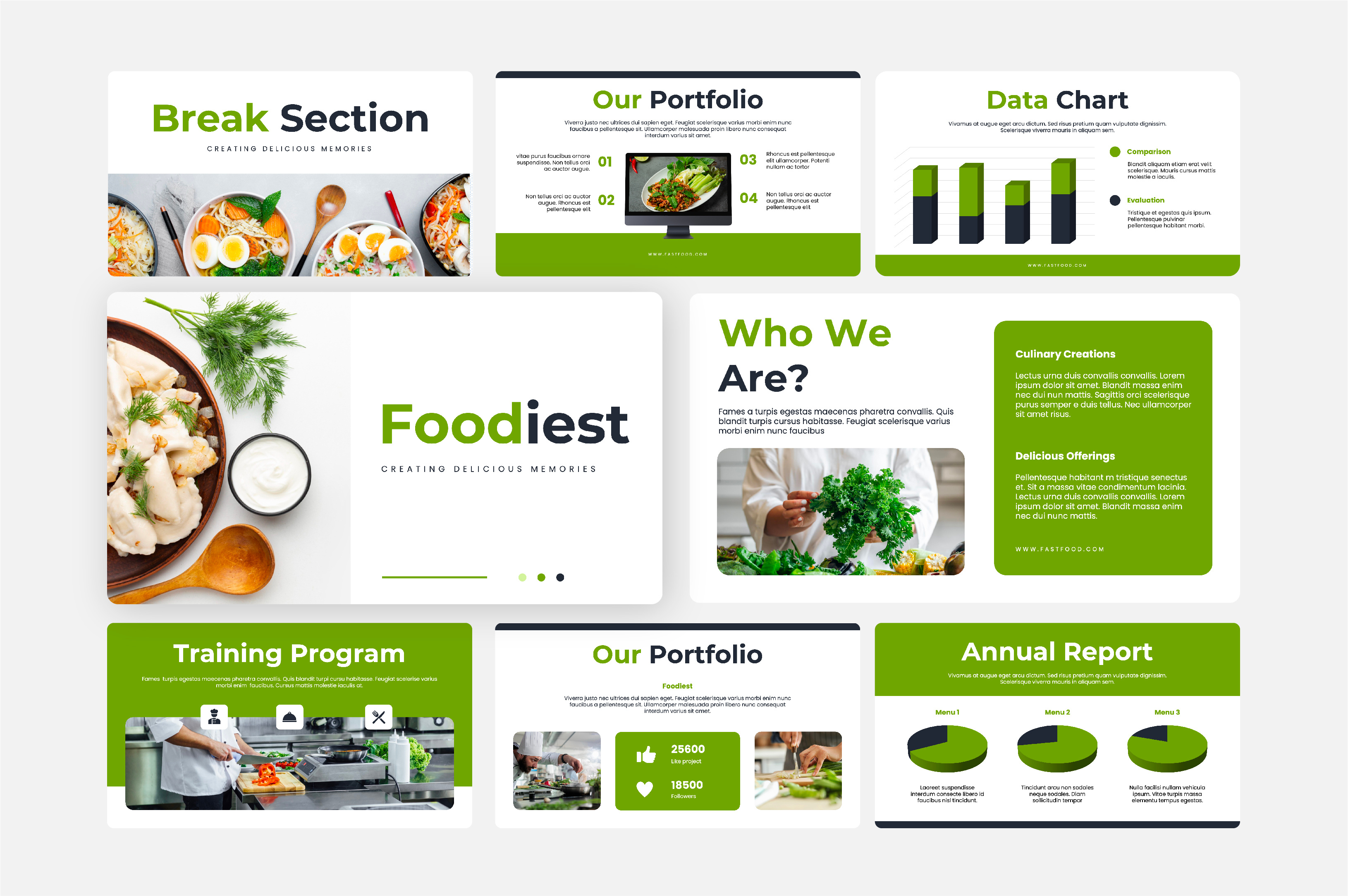 Foodies Presentation Design Template by Kren Studio on Dribbble