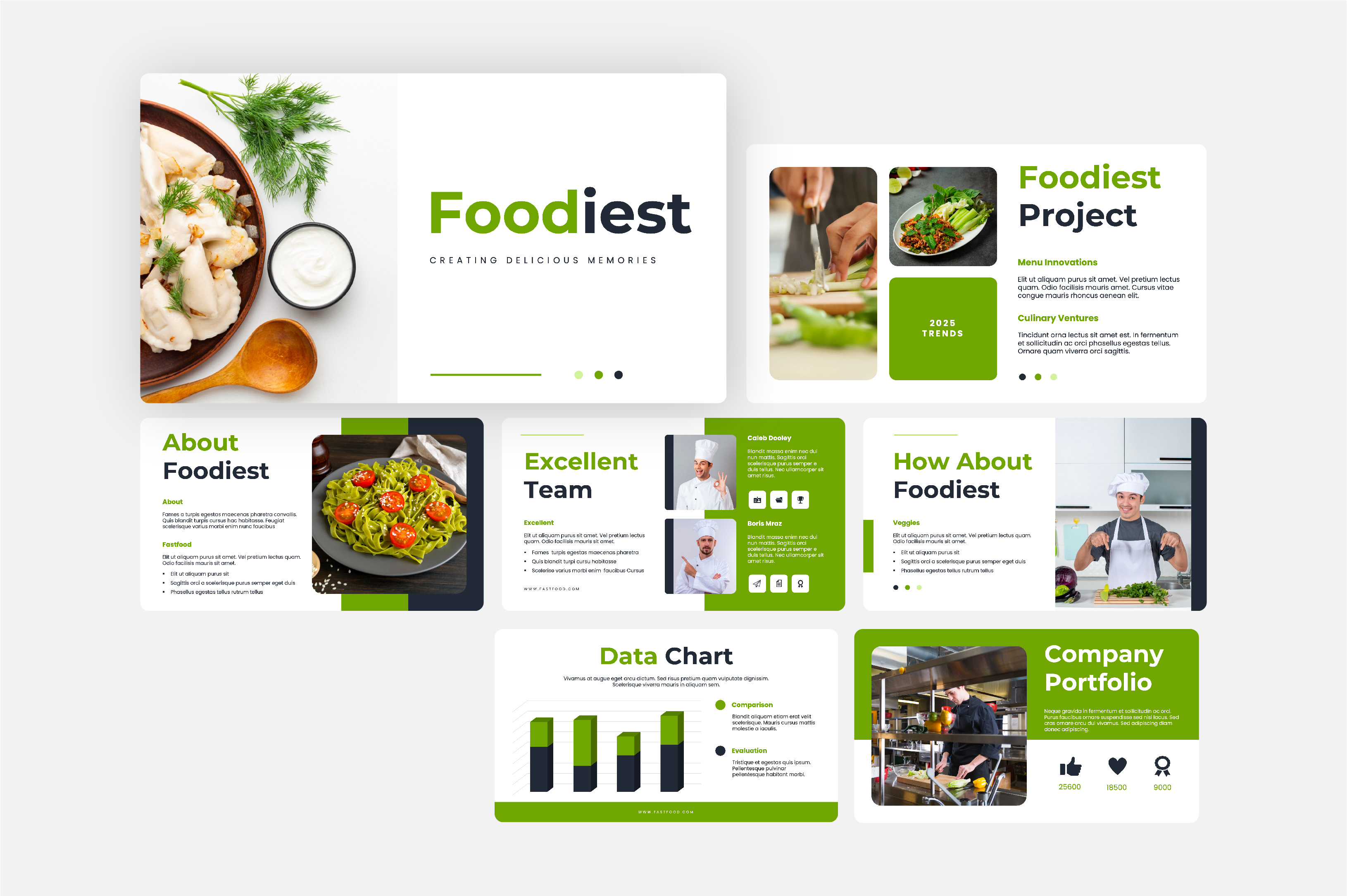 Foodies Presentation Design Template by Kren Studio on Dribbble