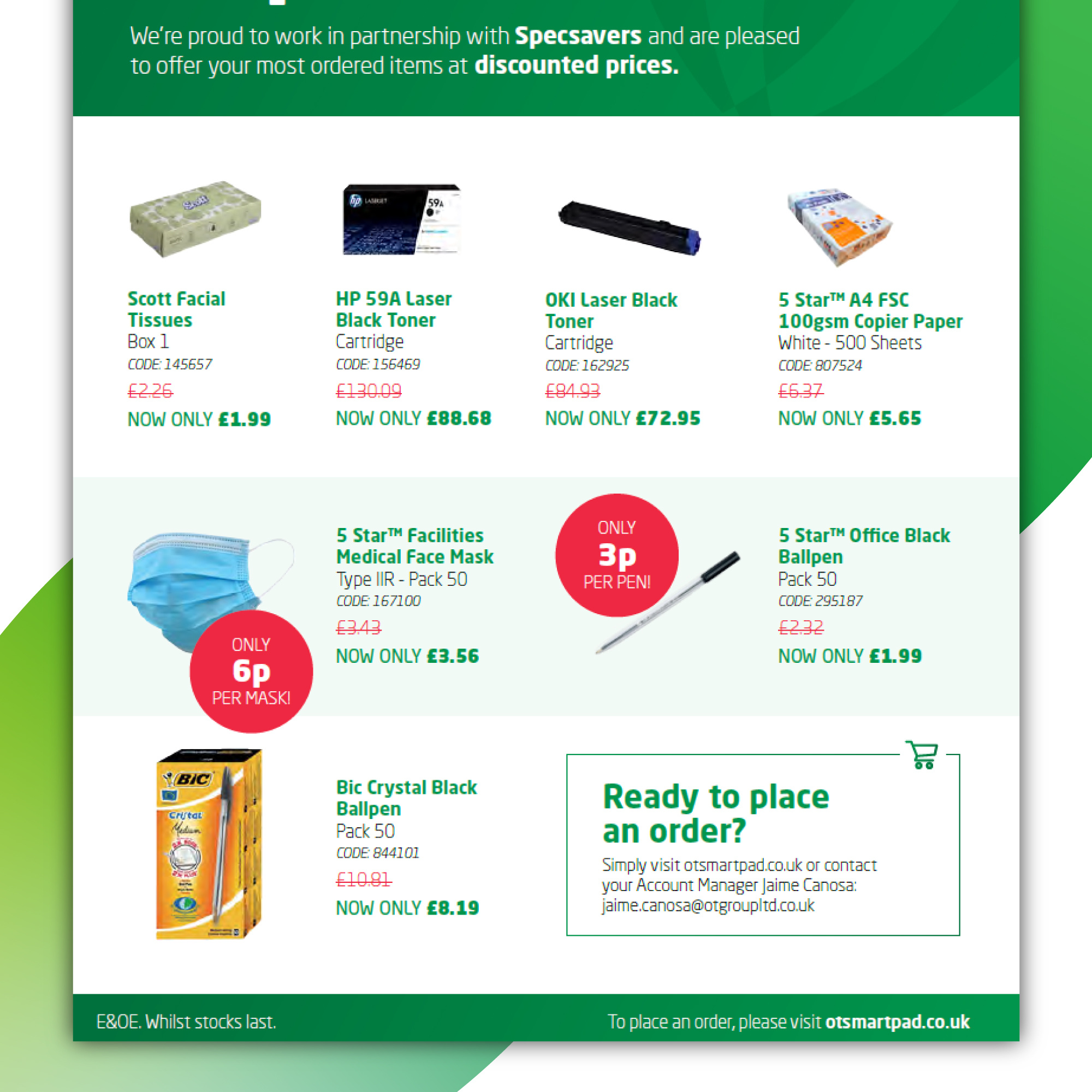 Specsavers x OT - Digital Flyer Design by Chris Rice on Dribbble