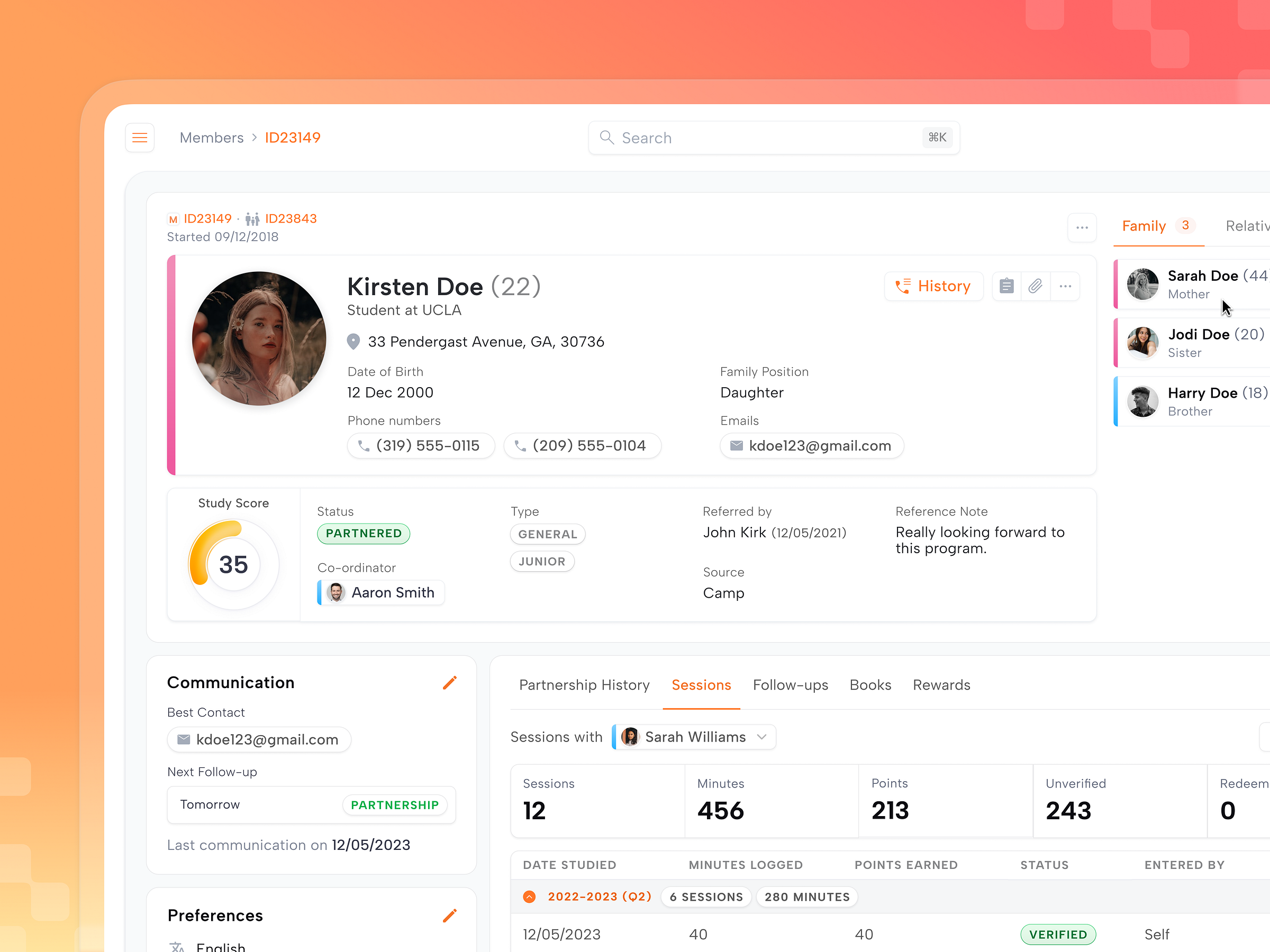 Club profile details by AJ Abbasi on Dribbble