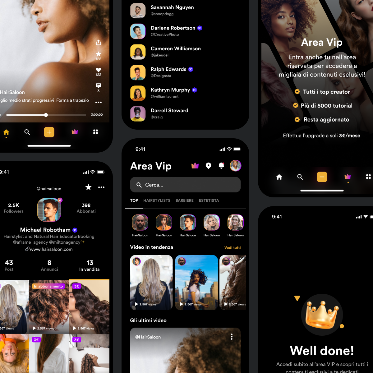 OnHair - Hair stylist mobile App by Mokap Studio on Dribbble