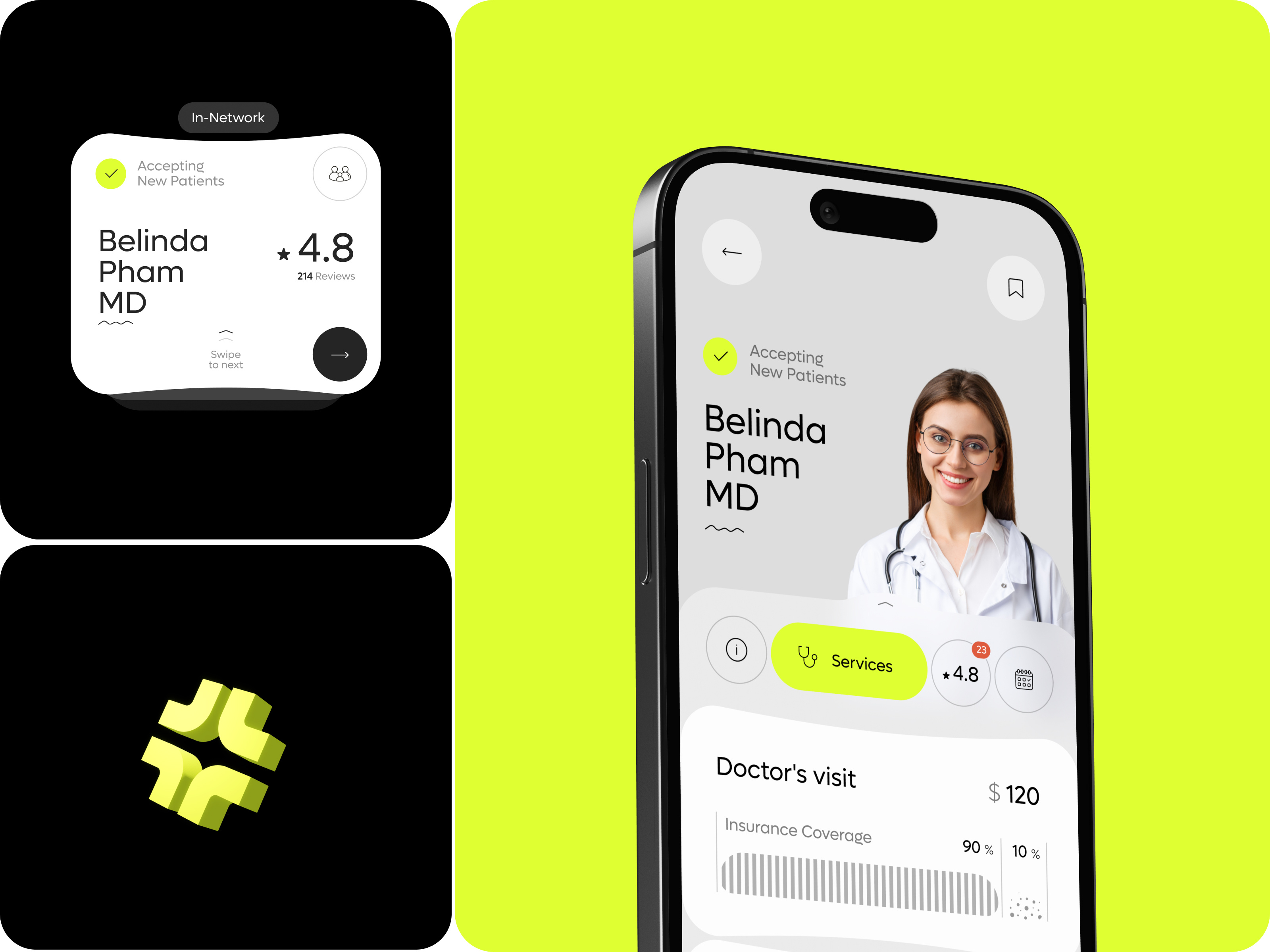 ZocDoc - Logo and Brand Identity by Mari S. for RonDesignLab ⭐️ on Dribbble