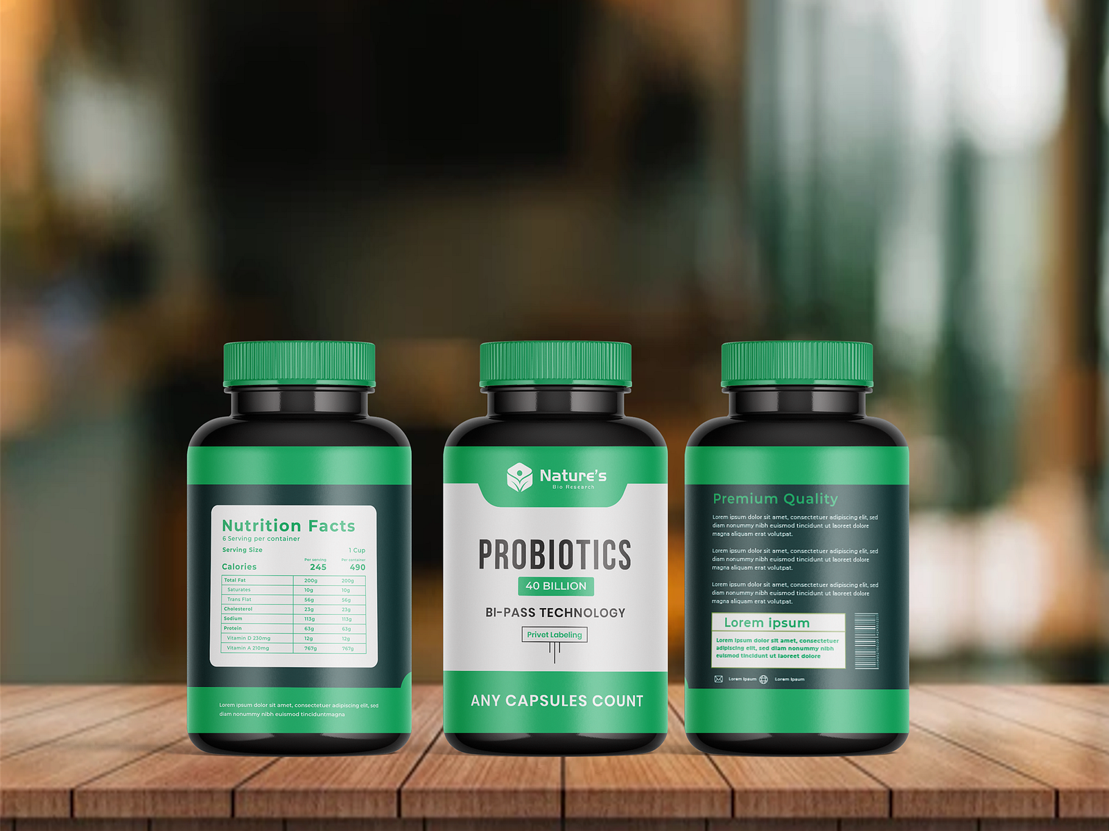 Probiotics Label Design by Md Jewel Rana on Dribbble