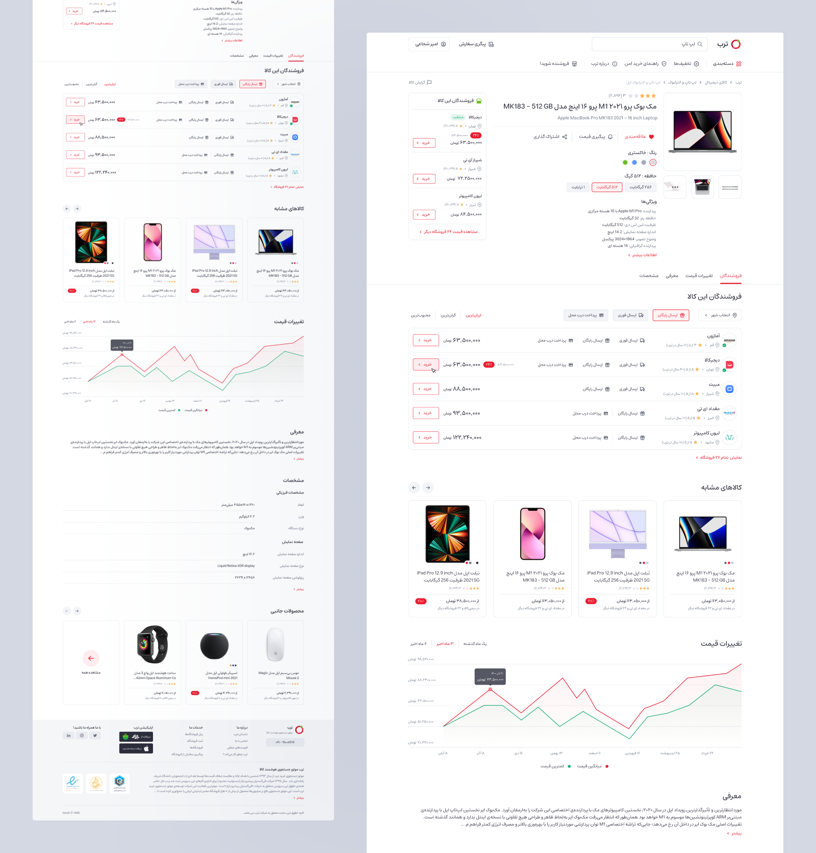 Torob Redesign - E-commerce Website by Amir Shojaei on Dribbble