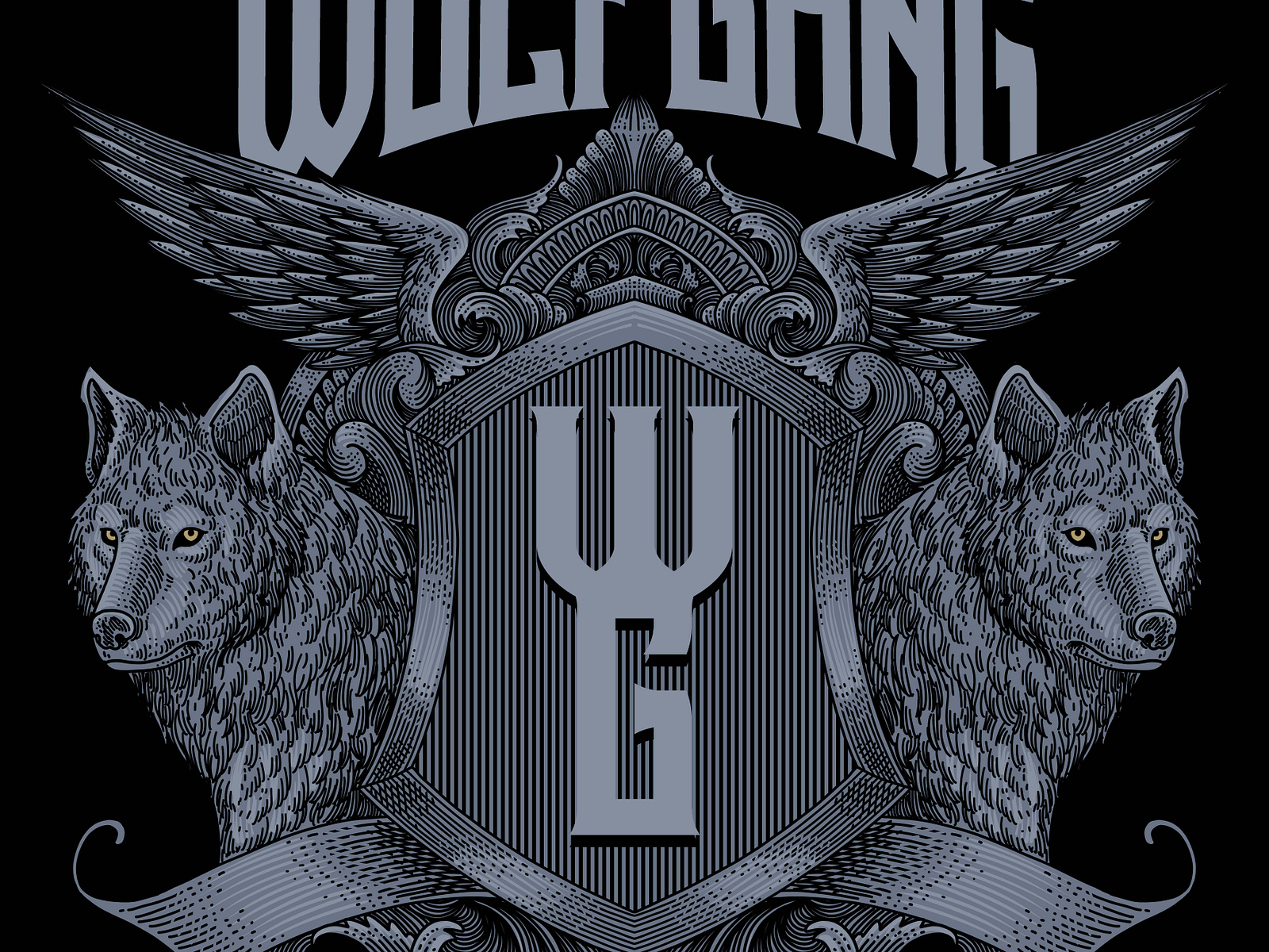 Wolf Gang Shield Logo by WolforDeer on Dribbble