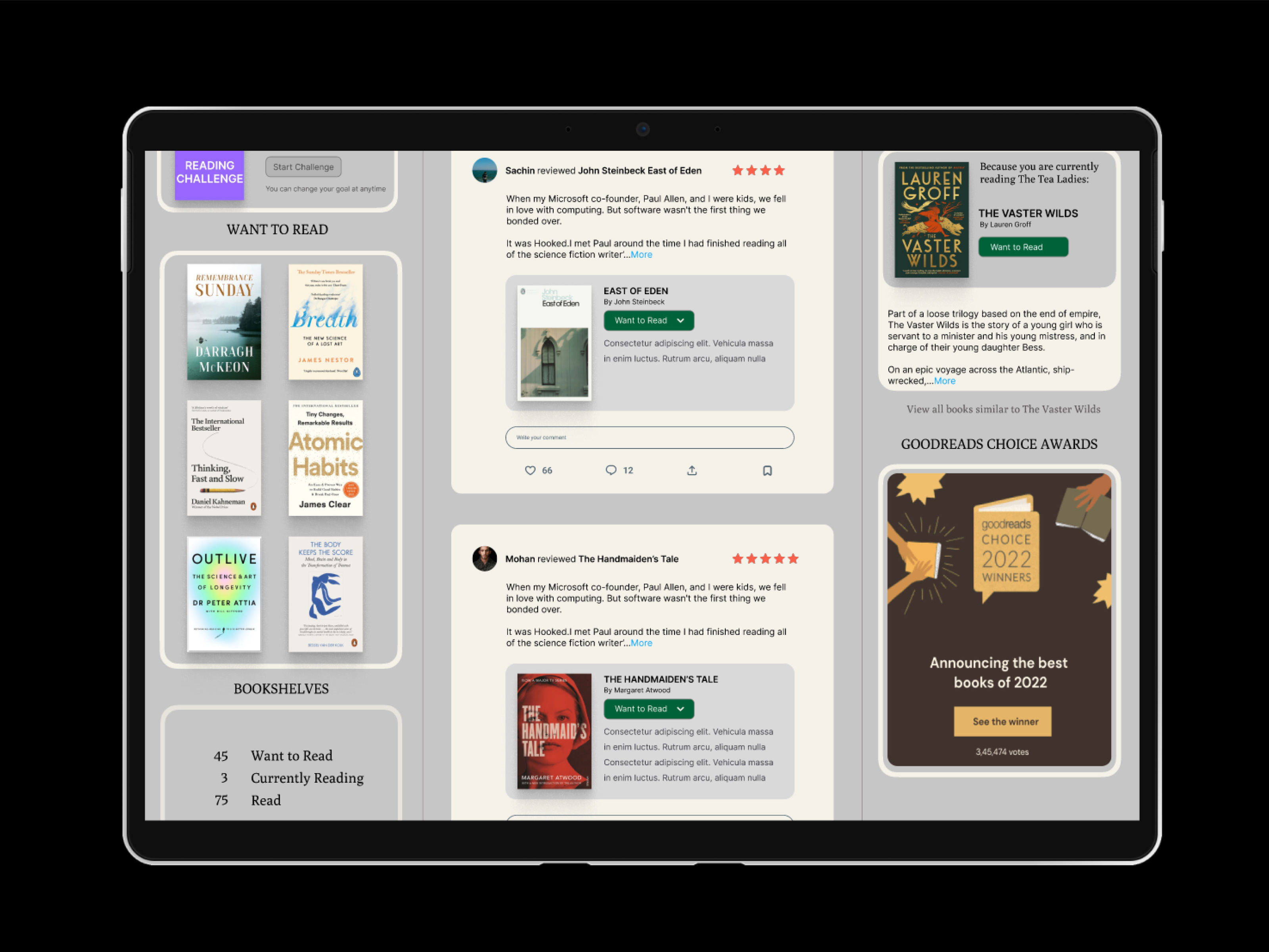 "Reimagining GoodReads: A Modern Redesign" by MOHAN UI UX DESIGNER on ...