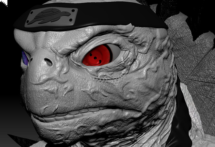 Turtle uchiha cursed by Mhmd Mtr on Dribbble