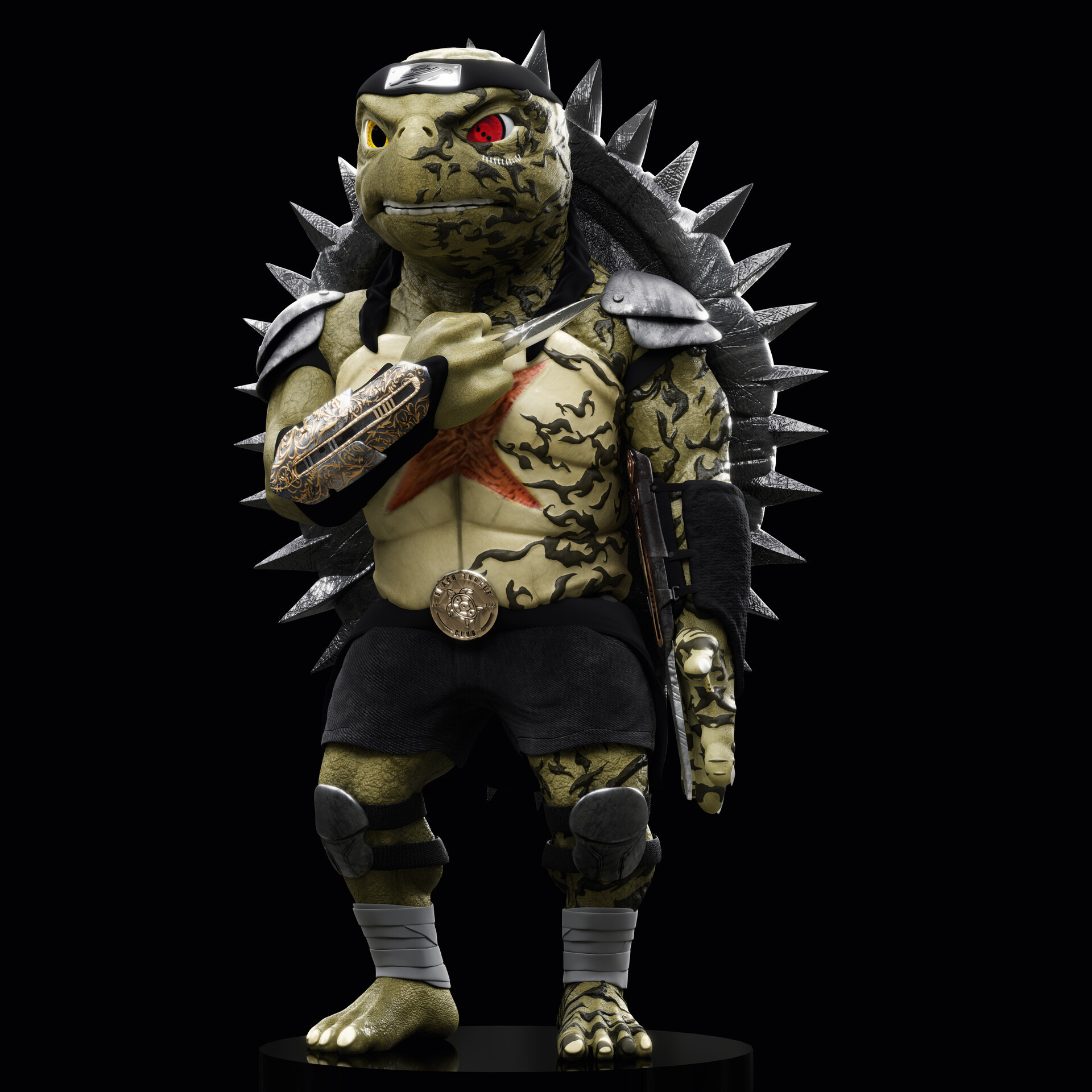 Turtle uchiha cursed by Mhmd Mtr on Dribbble