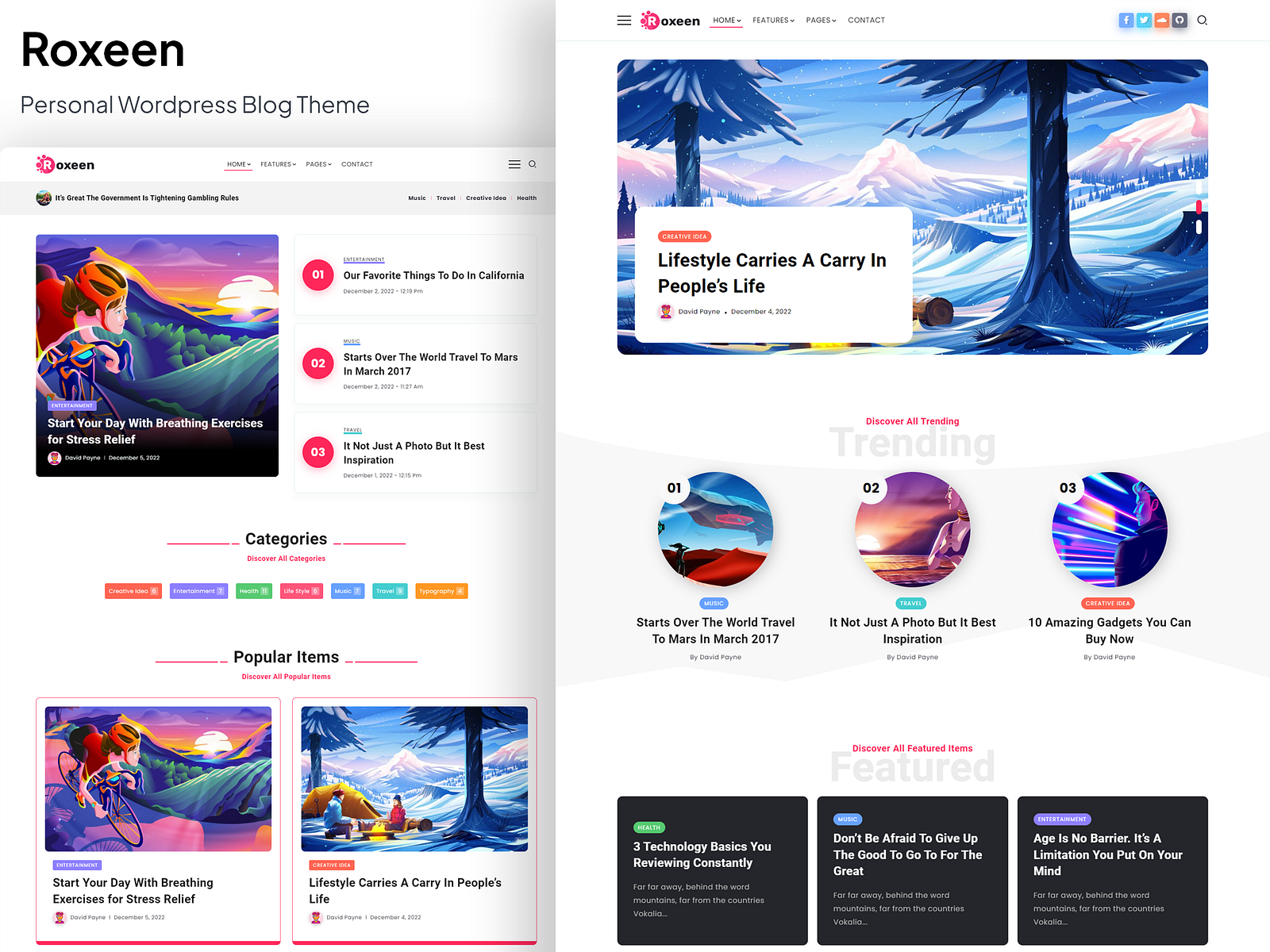 Roxeen | Personal Blog & Magazine WordPress Theme by Rivax Studio on ...