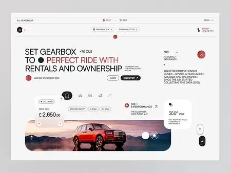 Browse thousands of Car Website images for design inspiration | Dribbble