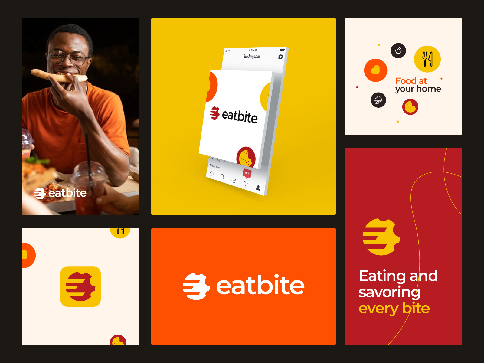 restaurant branding, food logo, eating food, food delivery logo by ...