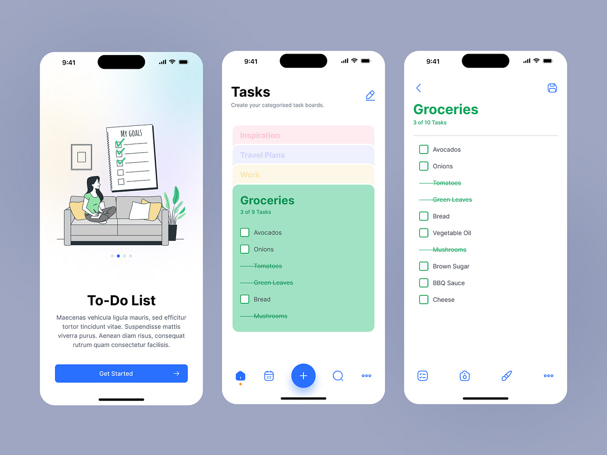 To-Do List App by Sudhakar Mannam on Dribbble