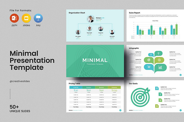 Minimal | PowerPoint Template by Creative Slides on Dribbble