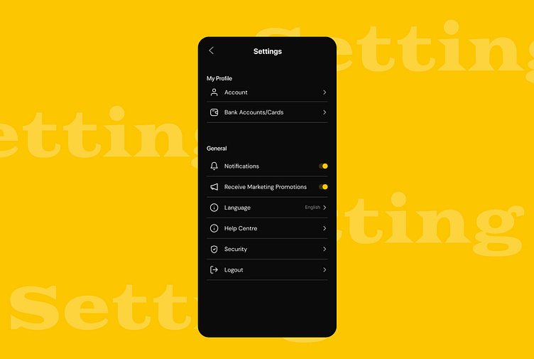 Daily UI #007 - Setting by Chooi Zi Qi on Dribbble Daily UI #007 - Setting by Chooi Zi Qi on Dribbble