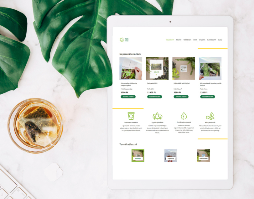 Web Design for Eco-friendly Webshop by Csilla Monika | Creative Control ...