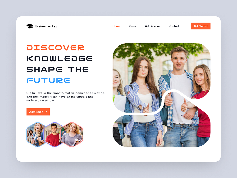 University Landing Page designs, themes, templates and downloadable ...