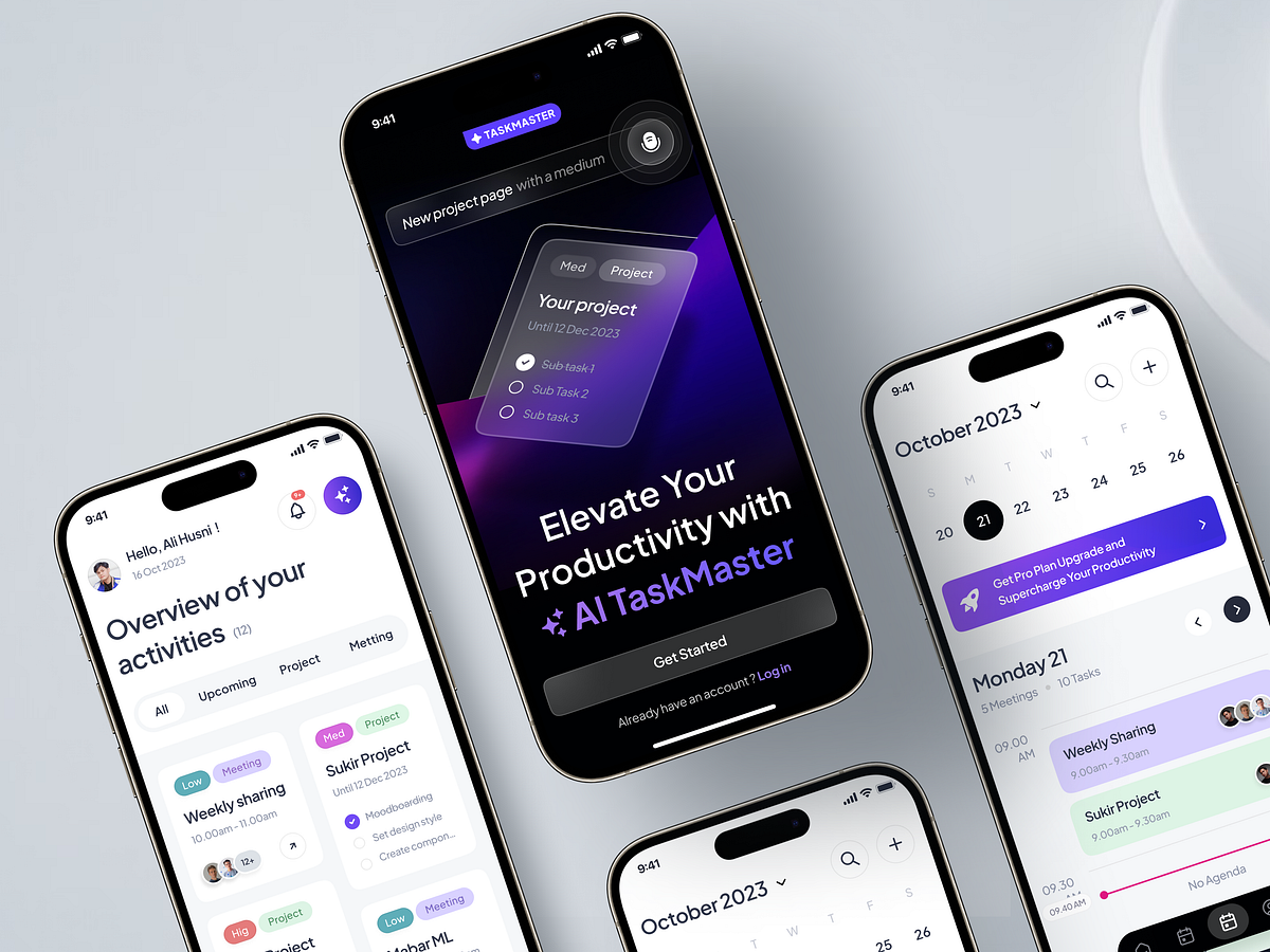Task Management App - Taskmaster by Ali Husni for Enver Studio on Dribbble