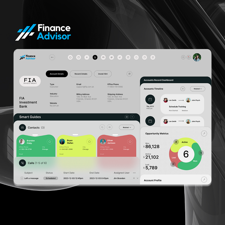 Finance: Investment Dashboard page UI/UX DESIGN by Stanley Ameh on Dribbble