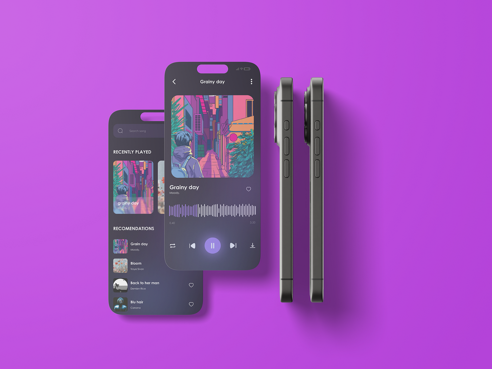 Music App Design by UX Samsul on Dribbble