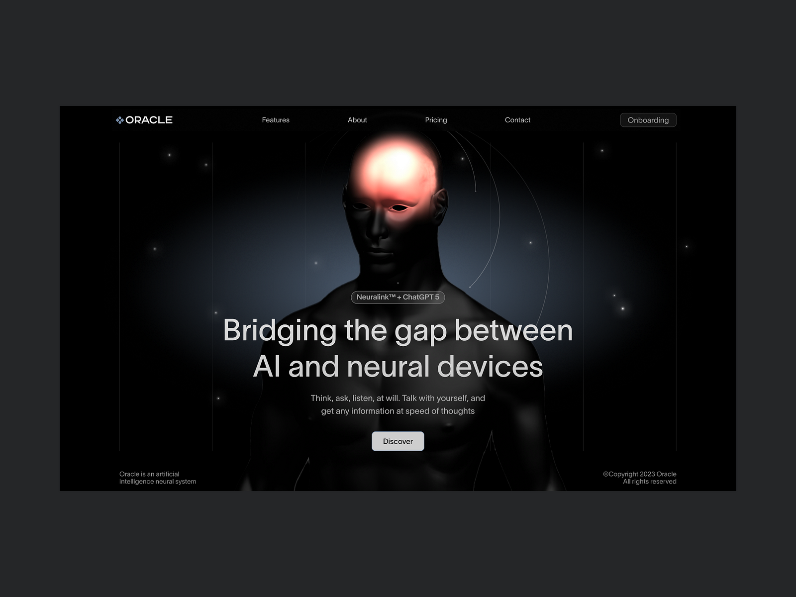 Oracle - landing page by Jean-Baptiste M. on Dribbble