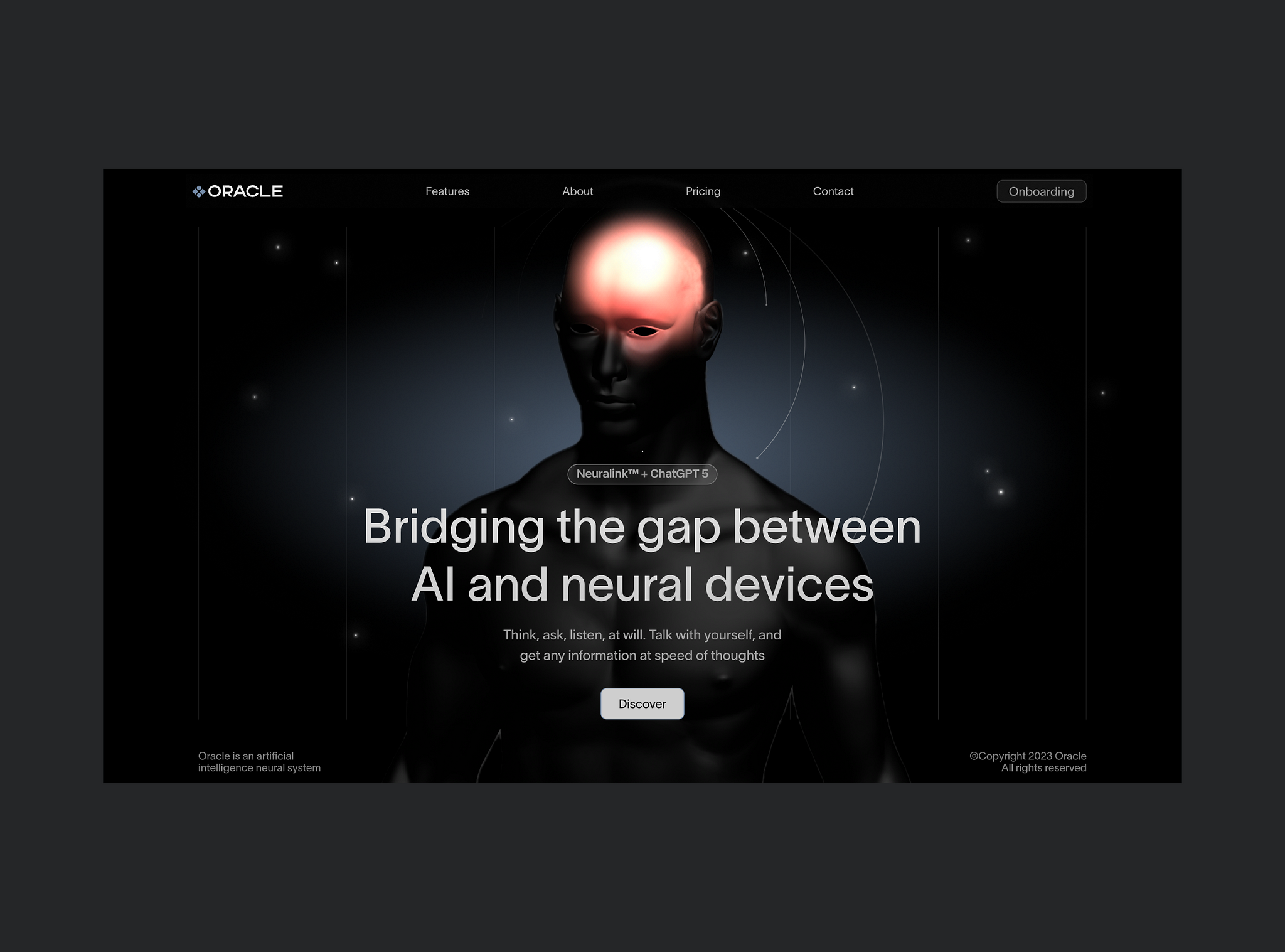 Oracle - landing page by Jean-Baptiste M. on Dribbble