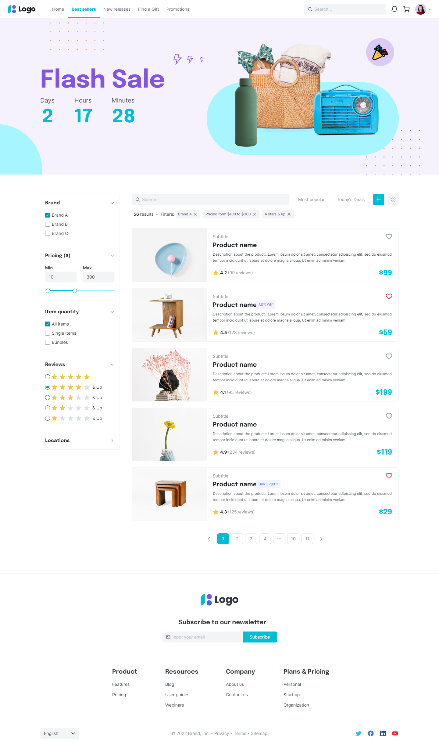 shopping website design by Ayesha Khan on Dribbble